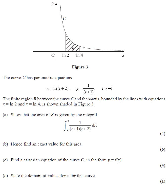 Exam Questions - Parametric equations - ExamSolutions Exam Questions - Parametric equations - ExamSolutions